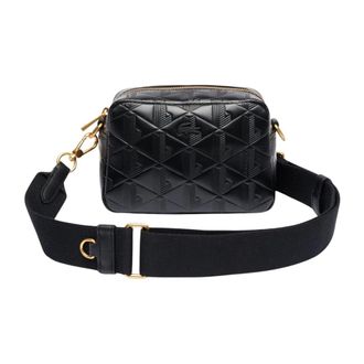 Lacoste Femme, Sacs, Noir, Taille: ONE Size Sac Crossover Compact Féminin Maheki Embossé