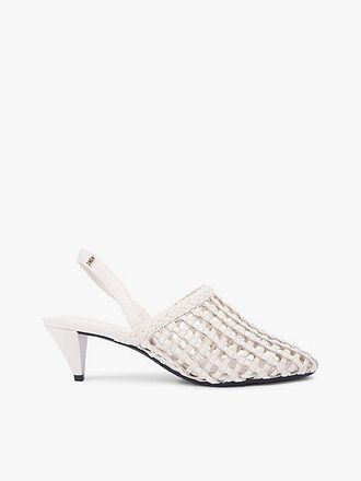 Tommy Hilfiger Slingbacks tiss&eacute;es &agrave; talon et bout pointu