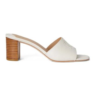 Ralph Lauren Femme, Chaussures, Blanc, Taille: 39 EU Everley Heel Sandal