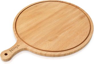 Ninja Pizzaschneide- und Servierbrett, offizielles Ninja-Zubeh&ouml;r, aus 100% Bambusholz, f&uuml;r 30-cm-Pizzen, mit Klingenschutz, XSKSERBOAEUK