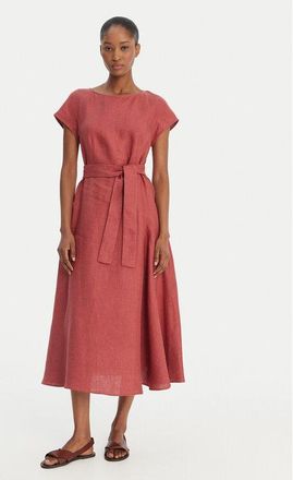 Max Mara Sommerkleid Esordio 2615221052 Rot Regular Fit