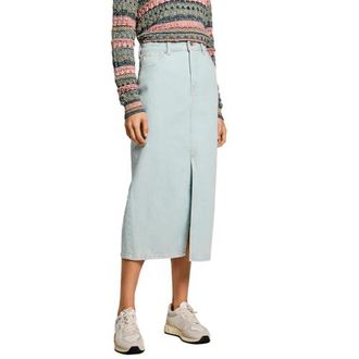 Pepe Jeans London Midi Skirt Hw Jupe, Bleu (Denim-Pg2), L Femme