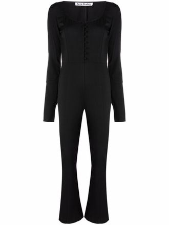 Acne Studios Lang&auml;rmeliger Jumpsuit - Schwarz