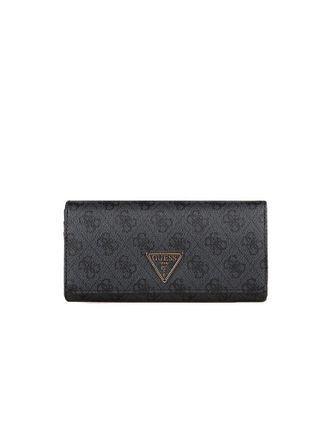 Guess Womens Wallet Coal Logo Polyurethane Bags