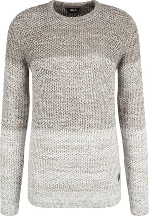 Solid Mapari Herren Strickpullover Grobstrick Pullover mit Schalkragen, Größe:M, Farbe:Grey Melange (1840051)