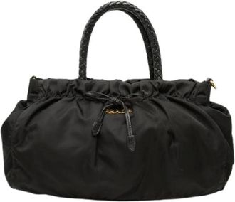 Prada Pre-owned Nylon Satchel - Femme - Pre-owned - Noir - Taille: ONE Size