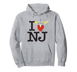 Bon Jovi Offizieller Bon Jovi NJ Pullover Hoodie