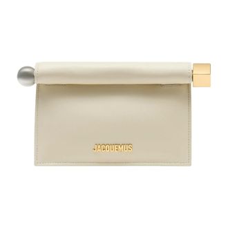 Jacquemus Femme, Sacs, Beige, Taille: ONE Size La Petite Pochette Rond Carr&eacute;