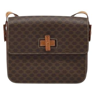 Celine Pre-owned Vintage Canvas Schultertasche - - Pre-owned - Damen - Braun - ONE SIZE