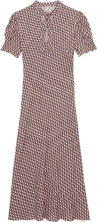 Ines De La Fressange Femme, Robes, Multicolore, Taille: 44 FR Cherry dress with oak leaf pattern