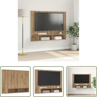 vidaXL Meuble tv ch&ecirc;ne - Ensemble meuble TV Ch&ecirc;ne artisanal 120 x 23,5 x 90 cm