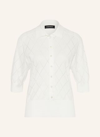Repeat Repeat Strick-Poloshirt weiss