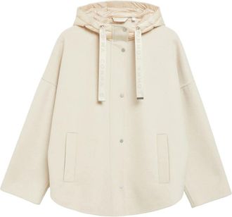 Comma Cape Jacke mit Nylonkapuze - - Jackets - Damen - Wei&szlig; - S