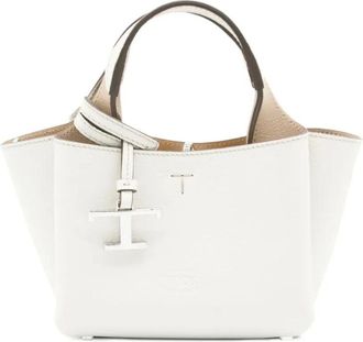 Tod's Femme, Sacs, Blanc, Taille: ONE Size Micro Sac en Cuir