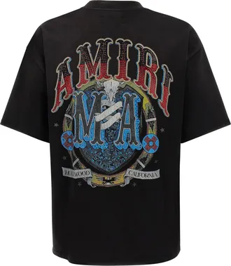 Amiri Crystal Hollywood T-Shirt - Black