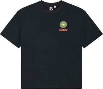 Deus Homme, Tops, Noir, Taille: S T-shirt Cotone