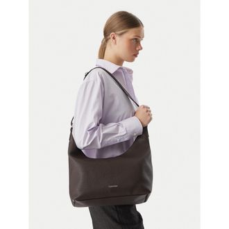 Calvin Klein Handtasche Calvin Klein Webbing Strap Md Shoulder Bag LV04F3891G Dunkelbraun