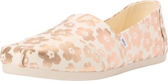 Toms Damen Alpargata CloudBound Flacher Slipper, Beige Foil Ojai Floral Print, 43 EU