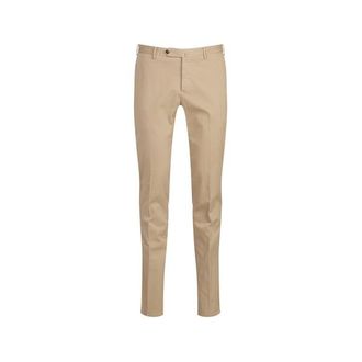 PT01 Pantalon slim &agrave; plis en coton
