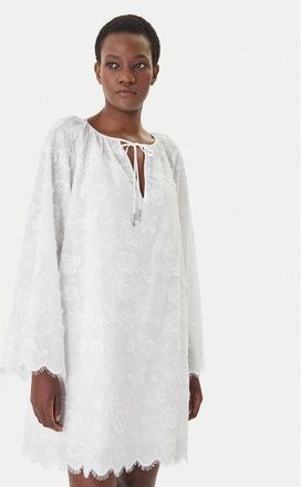 Michael Kors Sommerkleid MS680R0KPX Wei&szlig; Relaxed Fit