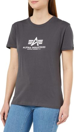 Alpha Industries Damen New Basic T Wmn T-Shirt, Vintage Grey, XS