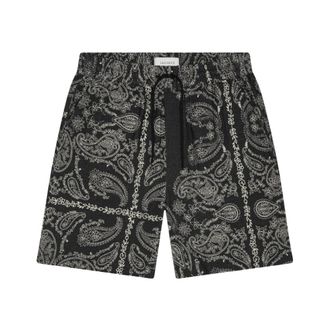 Les Deux Paisley AOP Shorts - - Shorts - Herren - Schwarzk - XS