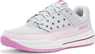 Skechers Baskets Viper Court Luxe pour femme, Gris clair/rose, 36 EU
