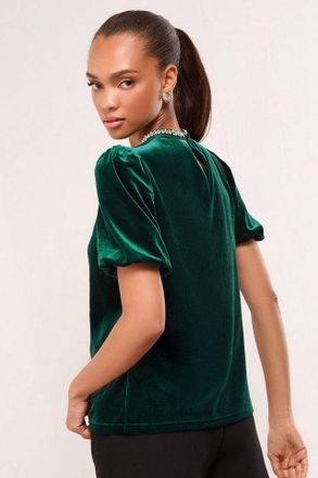 Lipsy T-Shirt Lipsy T-Shirt mit Puff&auml;rmeln, Regular (1-tlg)