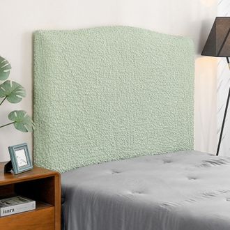 Generic Dehnbarer bogenf&ouml;rmiger Bettkopfteil Bezug Bettbezug f&uuml;r Queen Kingsize Betten gebogen Kopfteil Bezug Zertifiziert strapazierf&auml;hig staubdichter Schutz