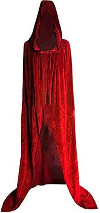 Generic Vestes dHalloween pour femmes, capes longues &agrave; capuche pour couples 2026, Rouge, XL