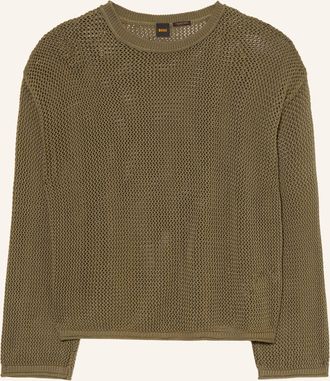 HUGO BOSS Pullover Farde gruen