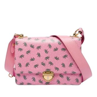 Prada Sac bandouli&egrave;re Saffiano imprim&eacute; Pre-owned - Femme - Pre-owned - Rose - Taille: ONE Size