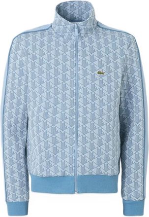 Lacoste Homme, Sweatshirts et sweats &agrave; capuche, Bleu, Taille: L Paris Zip-Up Jacquard Jacket