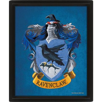 Harry Potter Gerahmtes Poster, Ravenclaw (Einheitsgr&ouml;&szlig;e) (Blau/Grau/Gelb)