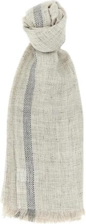 Brunello Cucinelli Gewebter Schal mit Streifen - - Accessories - Herren - Beige - ONE SIZE