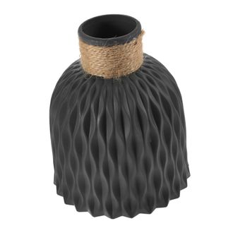 Valiclud Dekorative Unzerbrechliche Vase im Ananas Design Graue Blumenvase für Kreative Arrangements Zuhause Büro und Geschäften