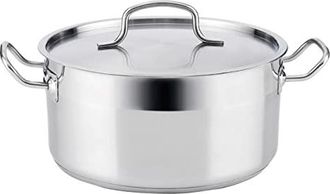 Quid Cook INOX Basika Kasserolle, Edelstahl 22 x 10,5 cm