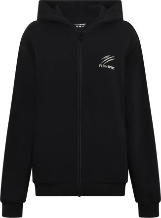Plein Sport Homme, Sweatshirts et sweats &agrave; capuche, Noir, Taille: S Pique Zip Sweat &agrave; capuche Icon