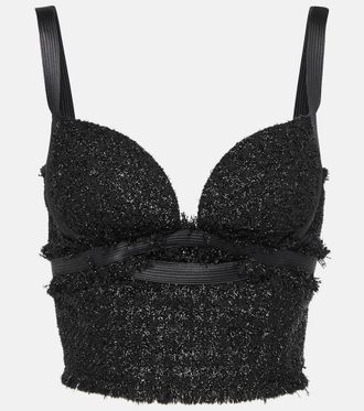 Versace Top en bouclé