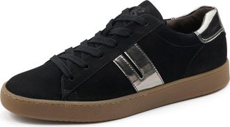 Paul Green Damen Pauls, Frauen Low-Top Sneaker,Sportschuhe,Freizeitschuhe,Turnschuhe,Laufschuhe,schn&uuml;rschuhe,schn&uuml;rer,Schwarz (Black/Titan),37.5 EU / 4.5 UK