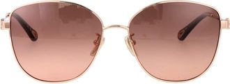 Chlo&eacute; Lunettes de soleil &eacute;l&eacute;gantes - Femme - Accessoires - Jaune - Taille: 59 MM