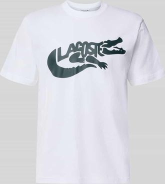 Lacoste Regular Fit T-Shirt aus reiner Baumwolle