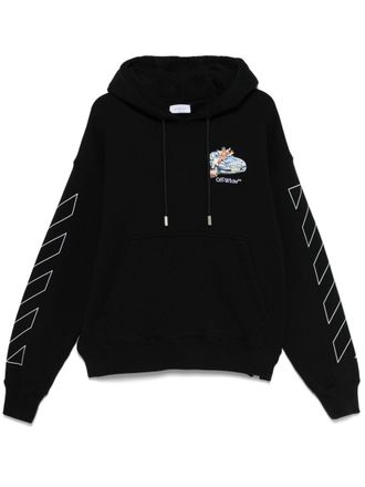 Off-white hoodie Fresco Arrow Skate - 1001 Black - White