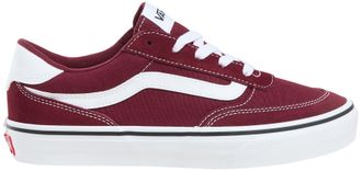 Vans M&auml;dchen Brooklyn Sneaker, Wildleder Canvas Dunkelrot Port Royale, 40.5 EU