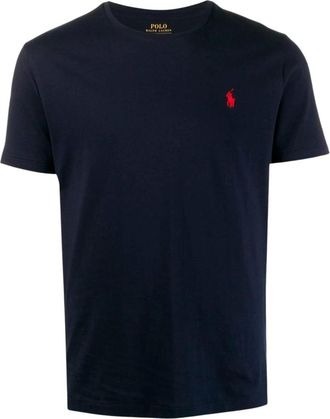 Polo Ralph Lauren Homme, Tops, Noir, Taille: M Sscnm2 Short Sleeve T-Shirt
