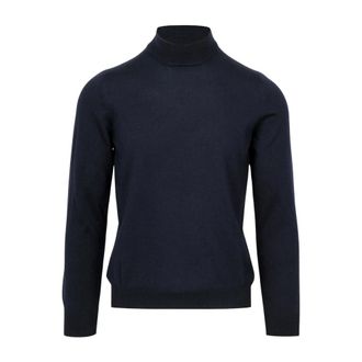 Gran Sasso Pull &agrave; col roul&eacute; - Homme - Pulls - Bleu - Taille: XL