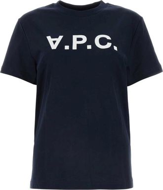 A.P.C. A.p.c., Femme, Tops, Bleu, Taille: 42 FR T-shirt Standard Grand VPC