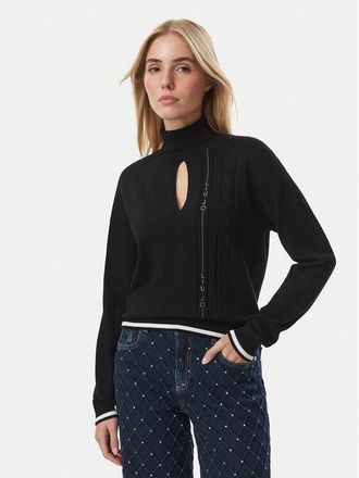 Liu Jo Rollkragenpullover TF6193 MS63L Schwarz Regular Fit