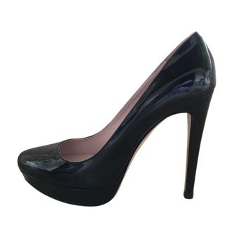 Miu Miu Black Patent Leather Pumps Size 37
