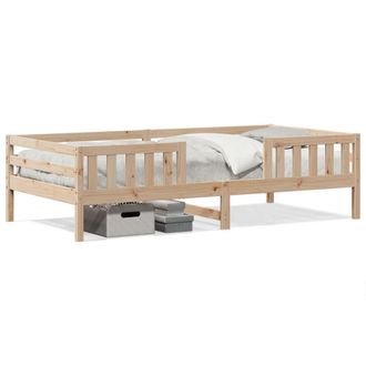 Generic Massivholzer Einzelbettgestell mit Lattenrost - Geeignet f&uuml;r Schlafzimmer & Wohnzimmer (75 x 190 cm)